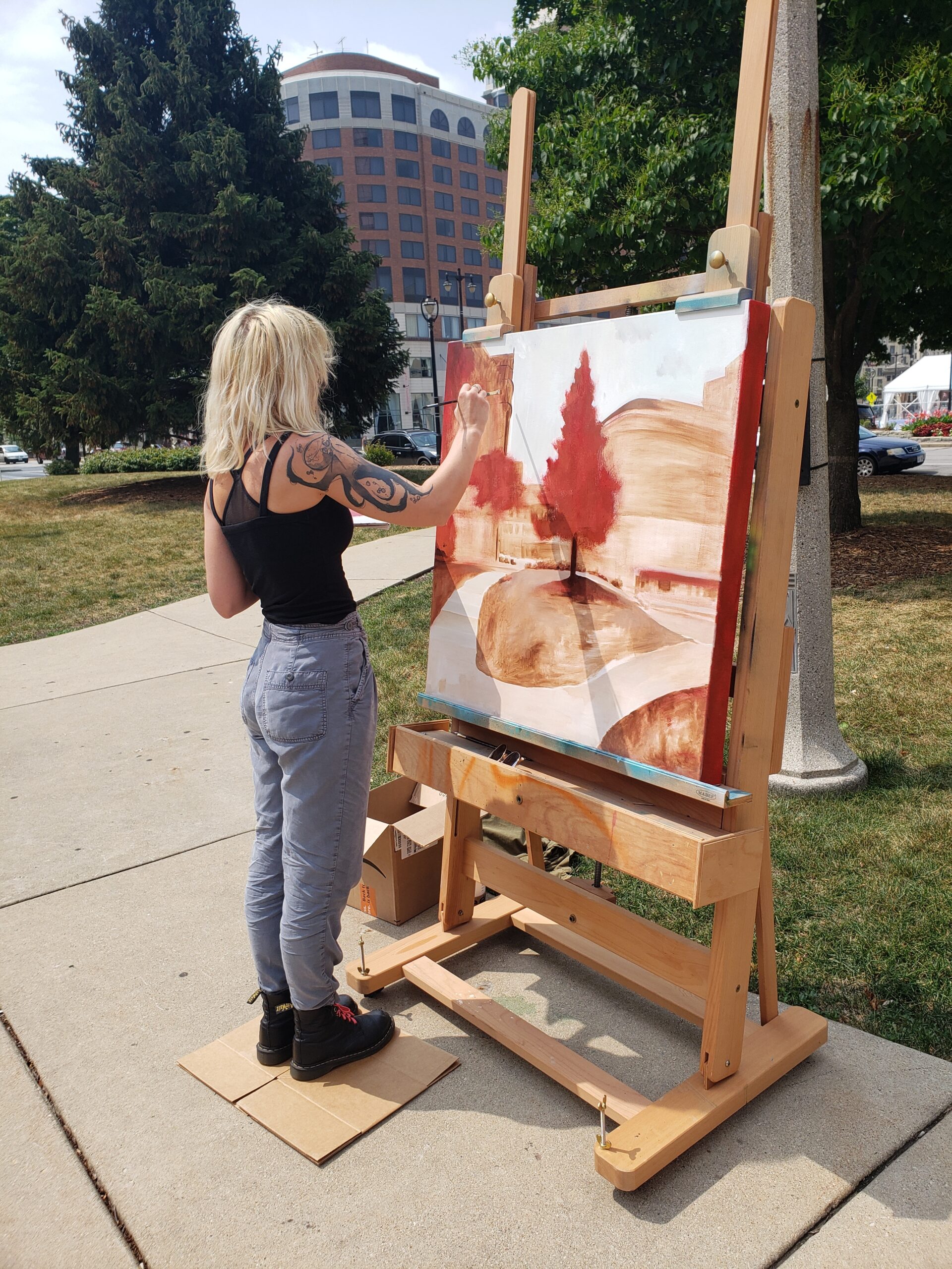 Maker Faire | Kimberly J Art oil painting - Maker Faire