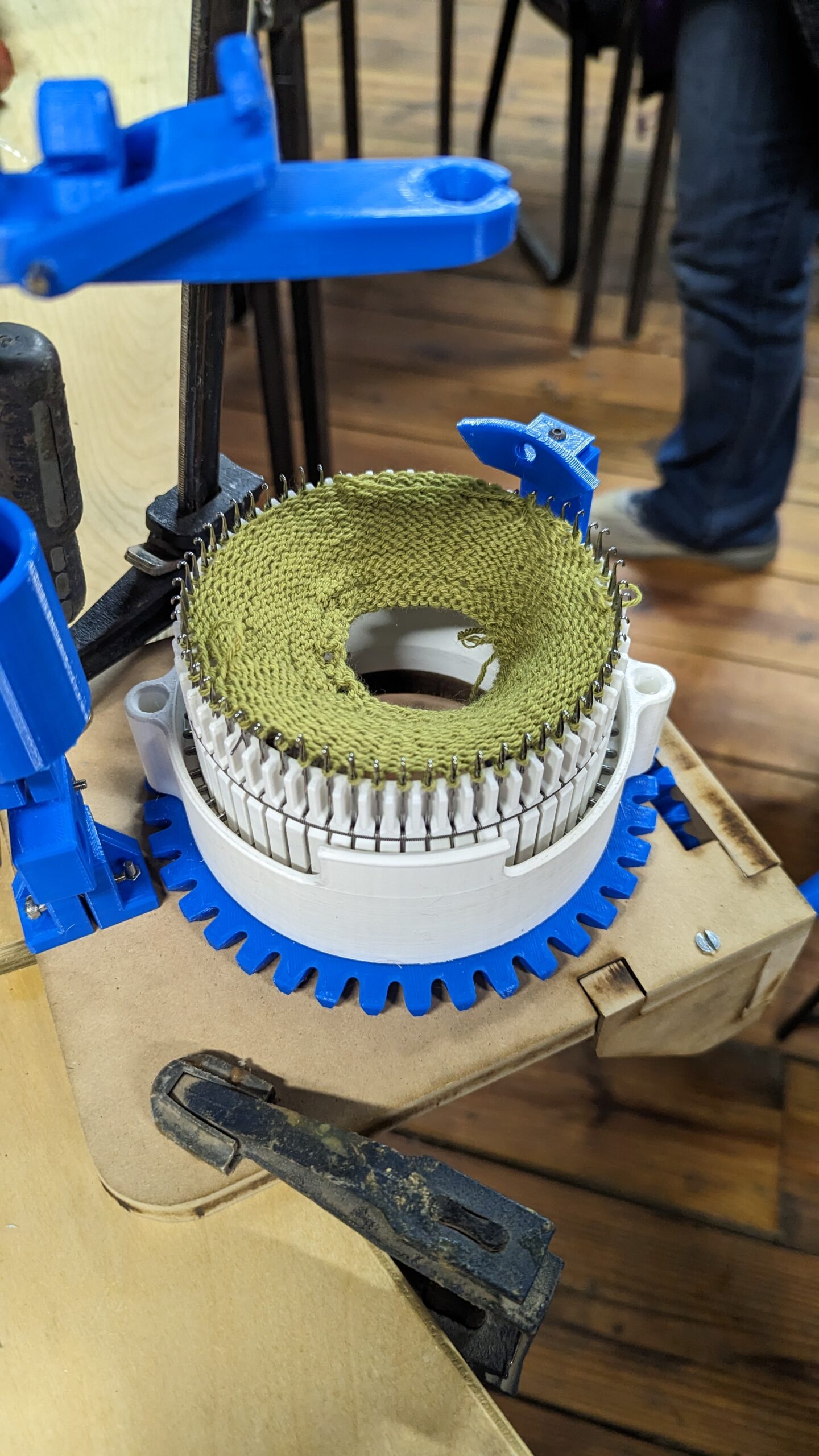 Maker Faire | Vector Space Circular Sock Knitter - Maker Faire