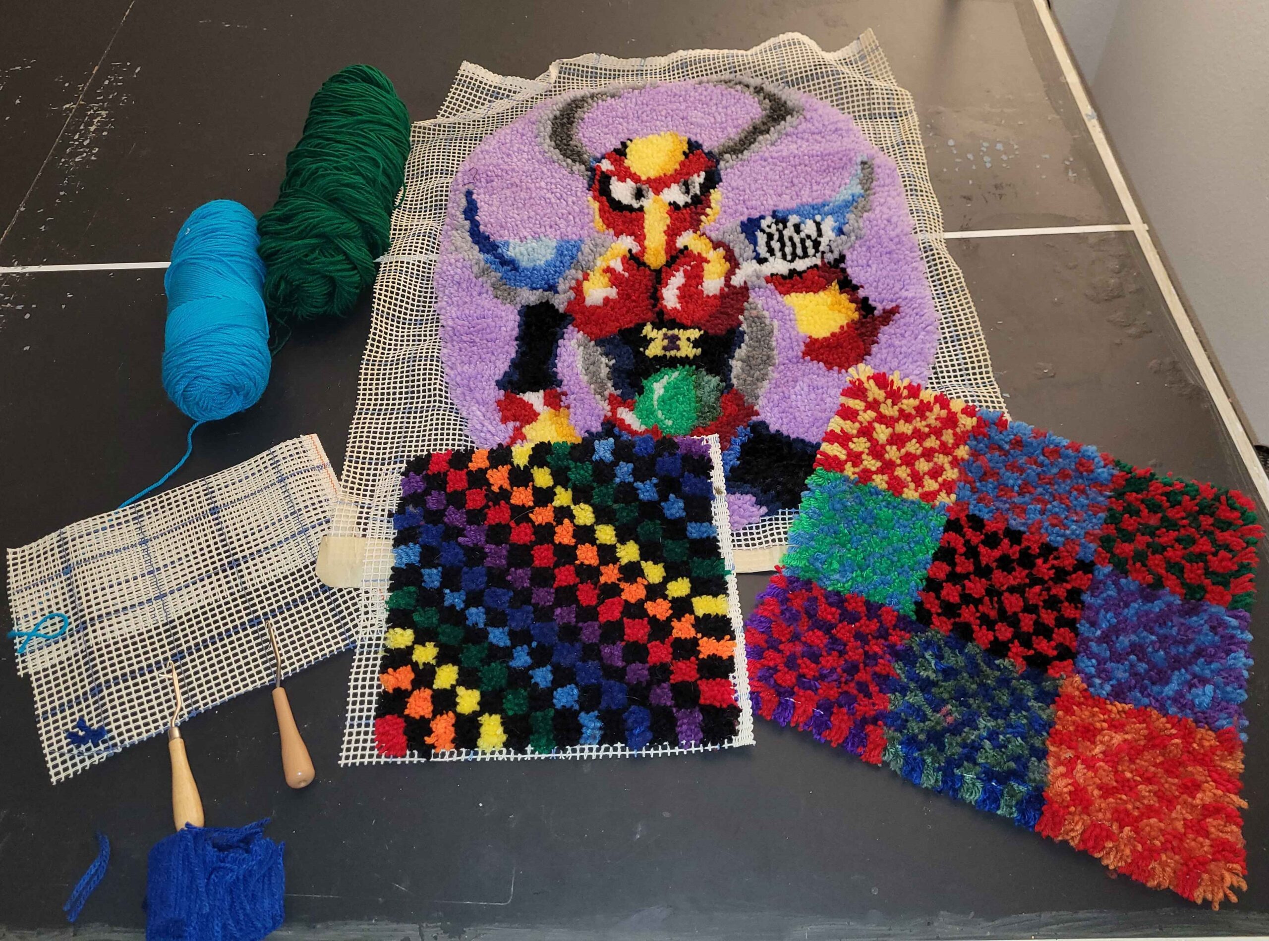 Maker Faire | Latch Hooking - Maker Faire