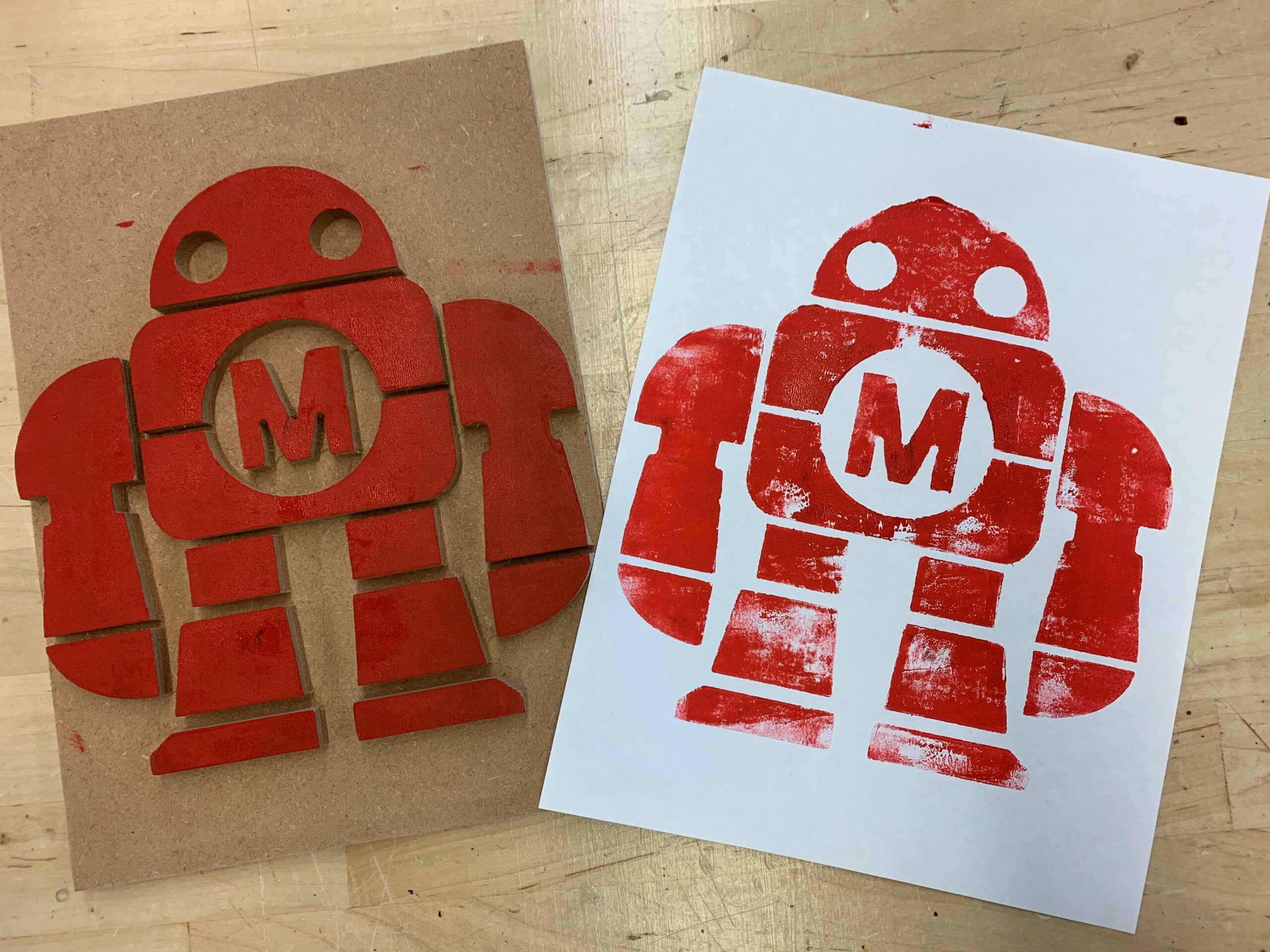 Maker Faire | Milled Print Block - Maker Faire