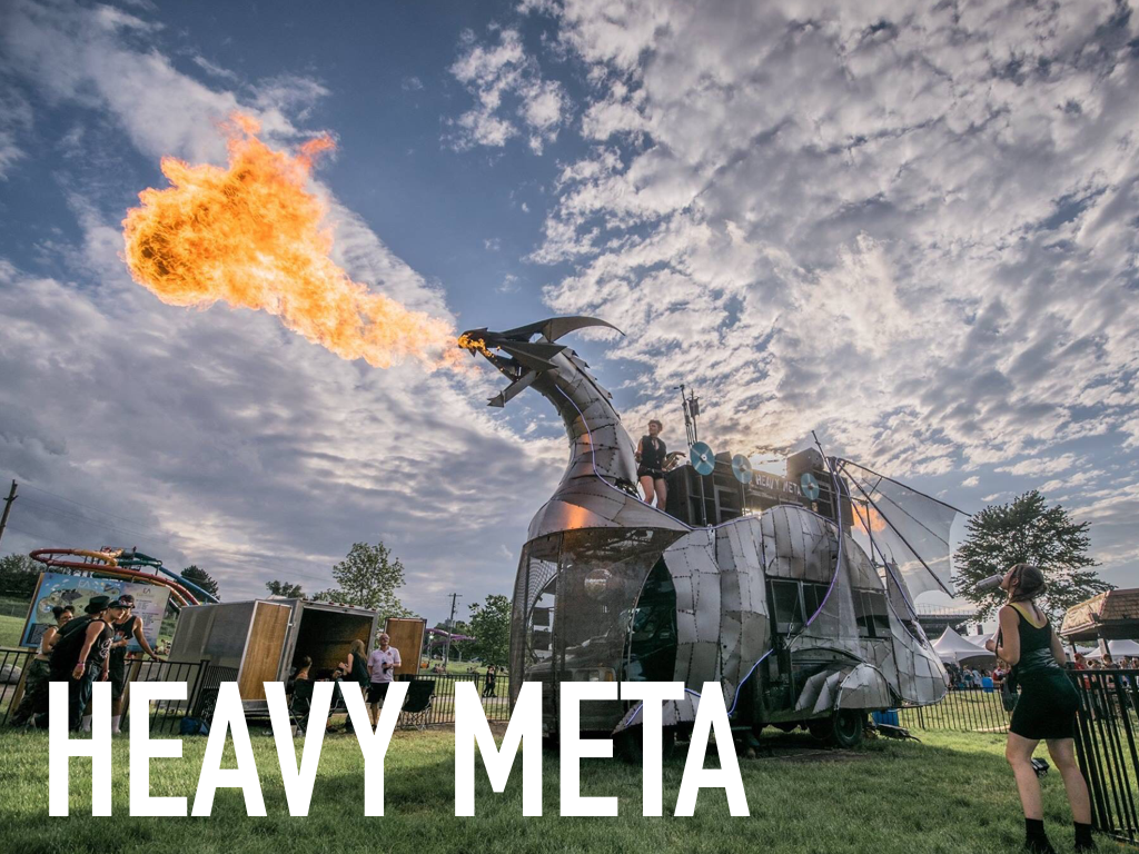 Maker Faire | Heavy Meta dragon art car