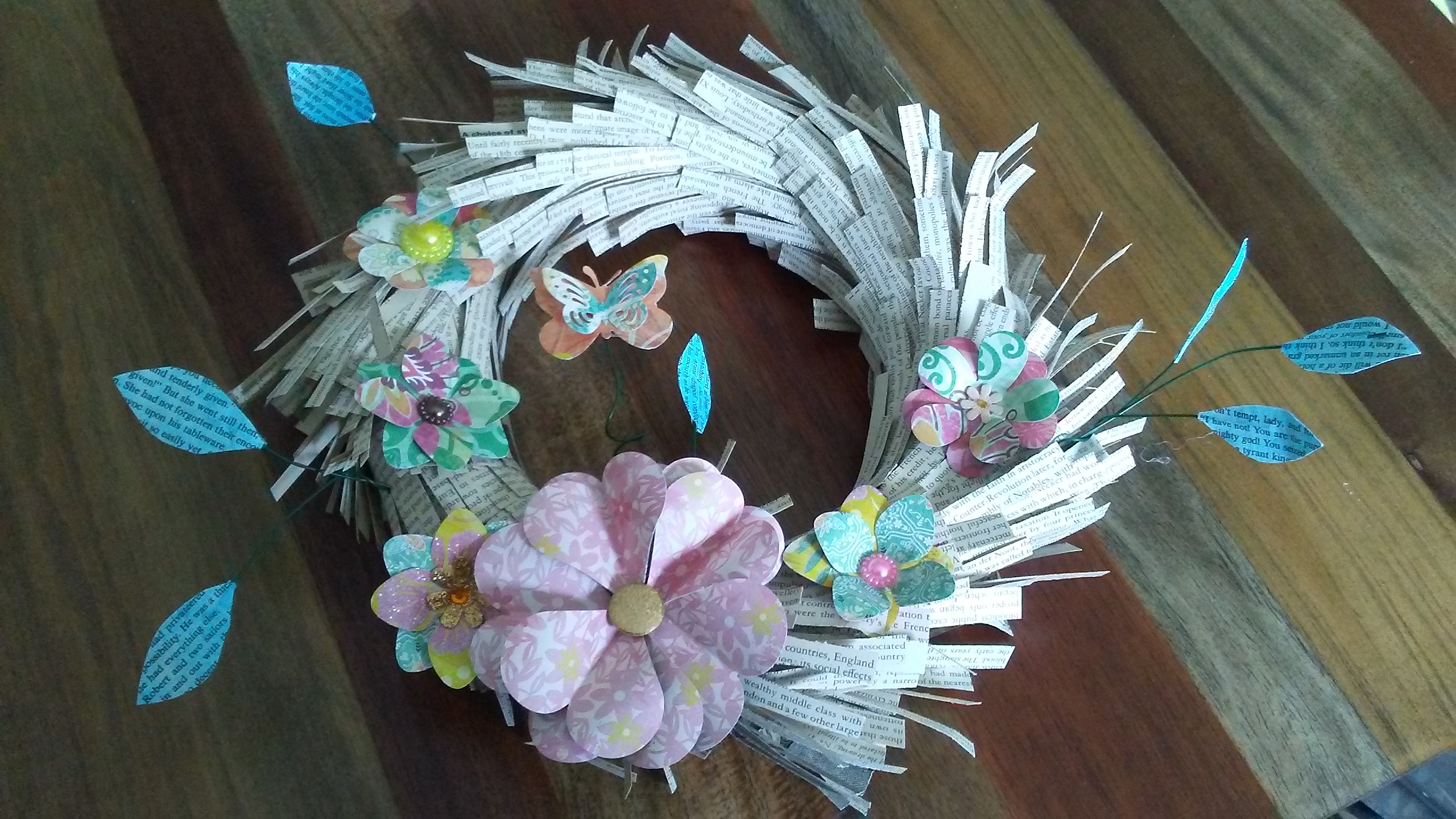 Maker Faire | Floral Book Wreath